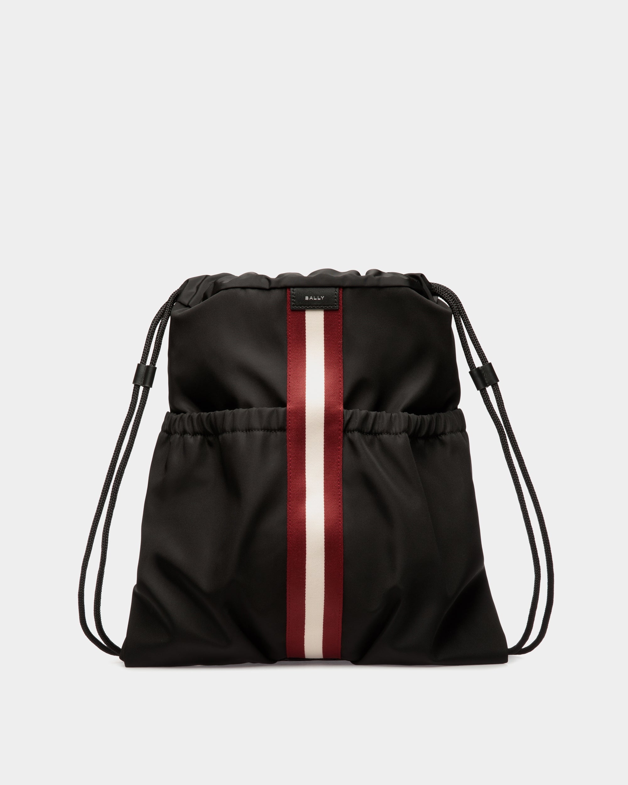 Code | Men's Backpack in Black Nylon | Bally – Bally Indonesia.